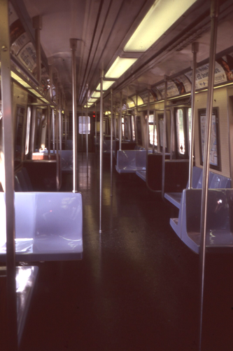 NYCTA 2013 Staten Island Ry slide. SIRT R44 subway car interior view | eBay