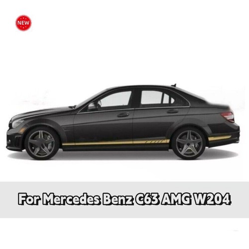 For Mercedes Benz C63 AMG W204 Car Vinyl Decal Stripes Side Skirt ...