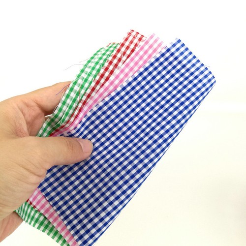 4PC Dollhouse Miniature Four-color Gingham Tablecloth Furniture ...