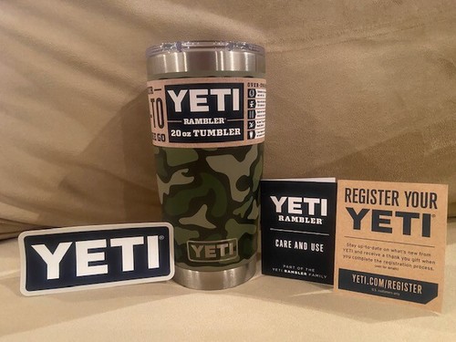 Yeti Rambler 20oz Tumbler *CAMO* LIMITED EDITION* RARE 2021 Camouflage ...
