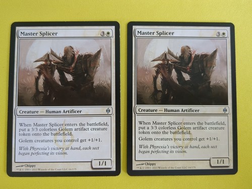 Master Splicer - New Phyrexia - MTG (Set of 2) | eBay