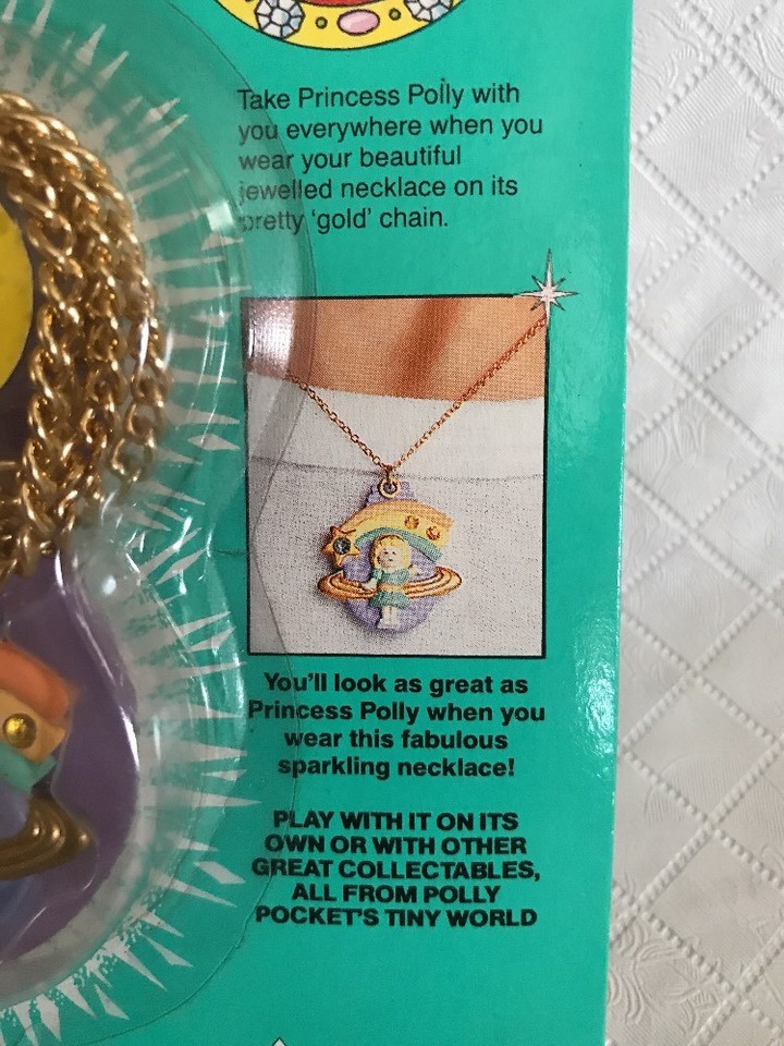 VINTAGE POLLY POCKET PRINCESS POLLY’S NECKLACE MOC 1992 NEW & SEALED | eBay