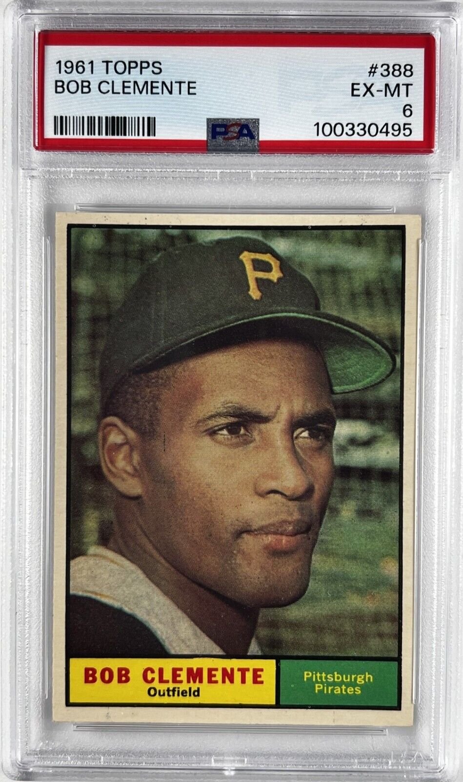 1961 Topps #388 Bob Clemente PSA 6 EX-MT Pittsburgh Pirates | eBay
