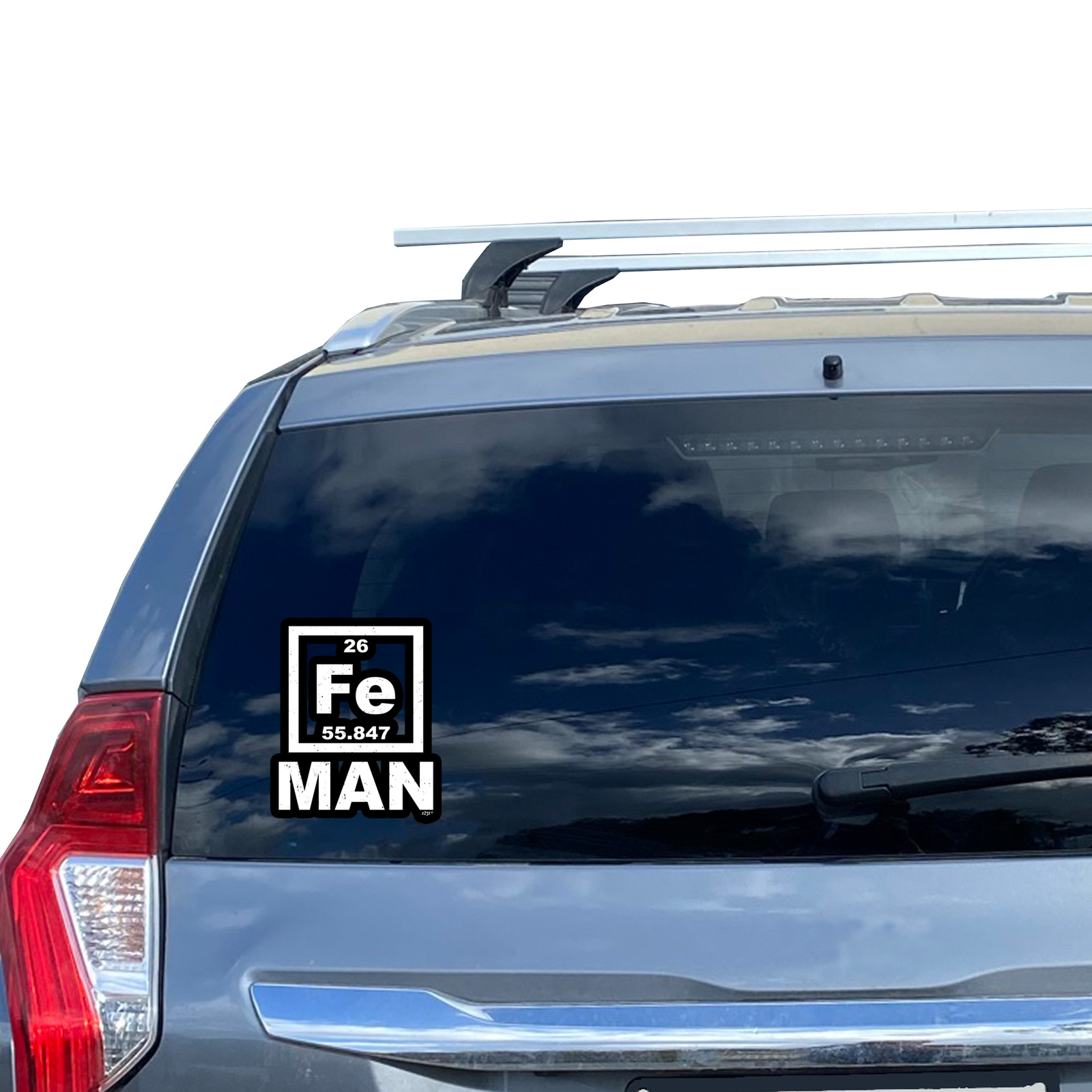 2 x Large Car Stickers fe iron man periodic Decal Bumper Laptop Window ...