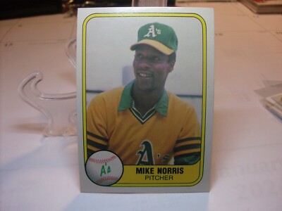 1981 Fleer Baseball #573 - Mike Norris - Oakland Athletics 81-074 | eBay
