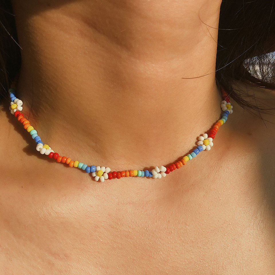 Daisy Flower Necklace, Choker Necklace, Gift for Her, Daisy Choker | eBay