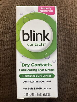 Blink Contacts - Dry Contacts Lubricating Eye Drops - .34 oz - NEW ...
