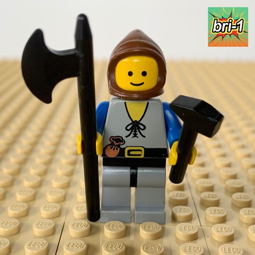 LEGO Castle, Lion Knights: Peasant, HALBERD, cas092, 6010 SUPPLY WAGON ...
