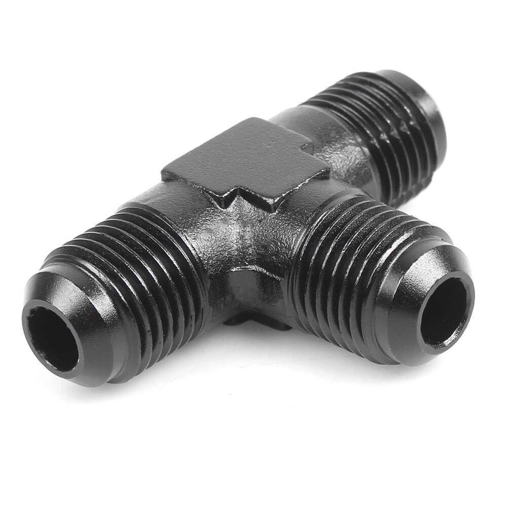 AN4 AN6 AN8 AN10 AN12 Male to 2x AN Male 3-Way Tee T-Piece Fitting ...