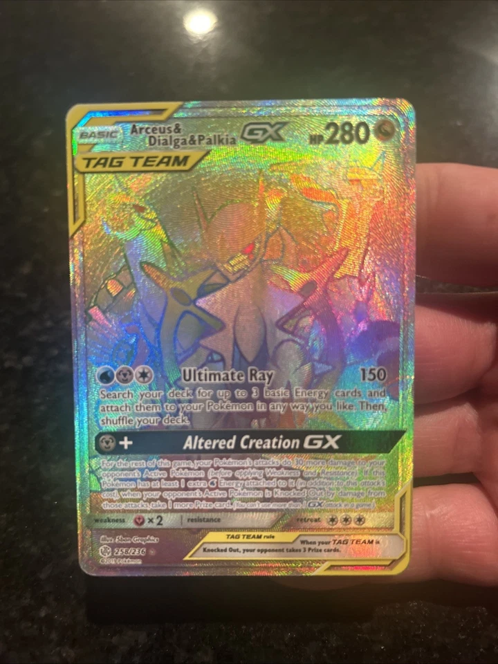 Las mejores ofertas en Arceus & Dialga & Palkia GX 258/236 Sm-Cosmic ...