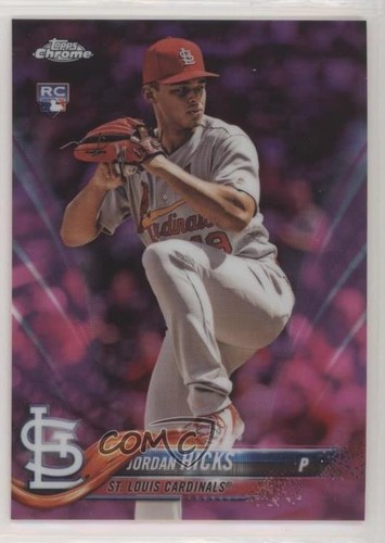 2018 Topps Chrome Update Target Exclusive Pink Refractor Jordan Hicks ...
