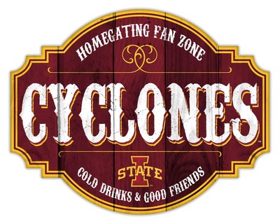 Iowa State Cyclones Sign 24" Wall Art Fan Zone Tavern Sign NEW | eBay