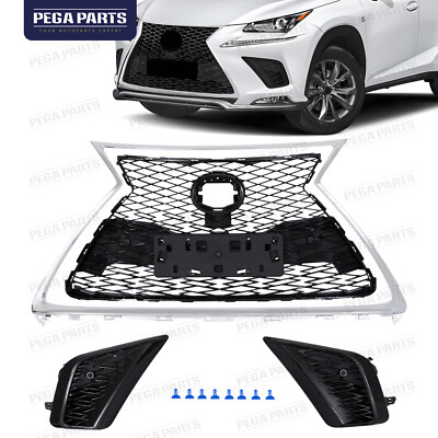 For 2018-2021 Lexus NX300 F Sport Front Grille W/ Trim Bumper Face Bar ...
