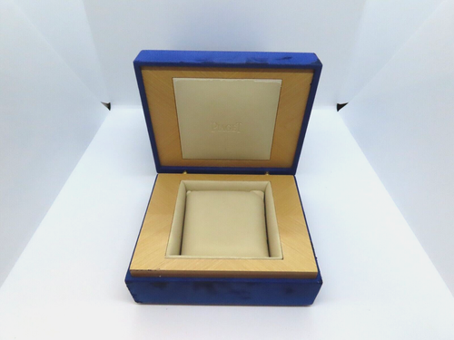 Piaget Vintage Watch Box Blue Wooden Box Inner & Outer Box | eBay