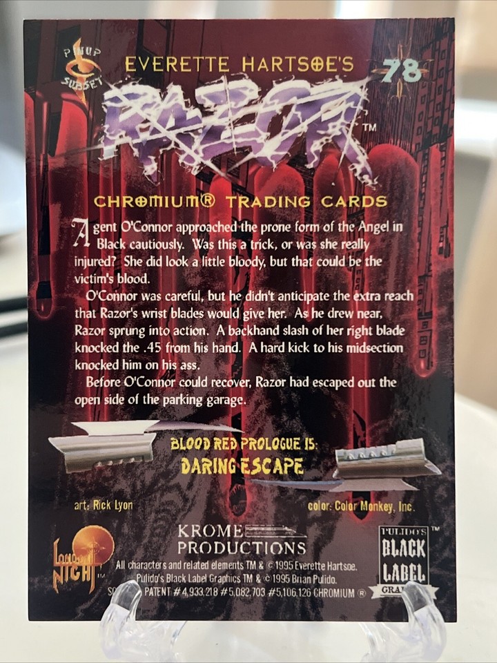 Everette Hartsoe's Razor Chromium Trading Card #78 by Krome 1995 | eBay
