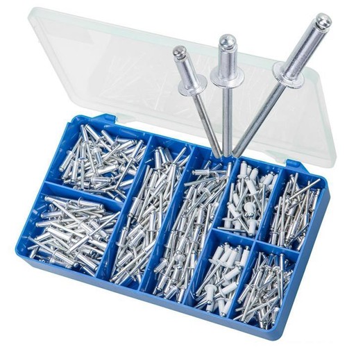 300 Piece 5/32" 3/16" Dome Pop Rivets Aluminium Steel Torres Grab Kit ...