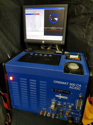 orbitalum orbimatic orbimat 300 CA AC DC orbital tube tig welder ITW EH ...