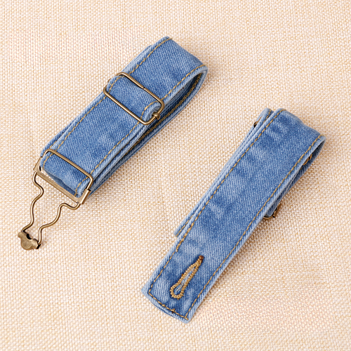 A Pair of Denim Suspender Straps Detachable for DIY Jeans Overall Bib ...