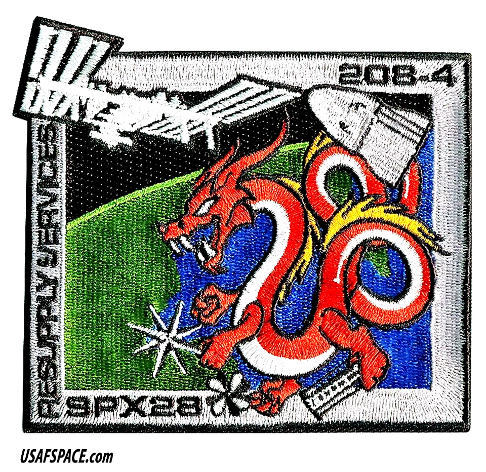Authentic SPX-28-SPACEX CRS-28 NASA ISS RESUPPLY Mission-A-B Emblem ...