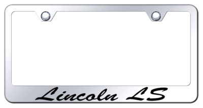 Lincoln LS Laser Etched Script Logo Chrome License Plate Frame Official ...