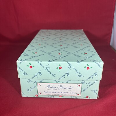 Madame Alexander PARTY DRESS WENDY BOX ONLY NO DOLL EMPTY BOX | eBay