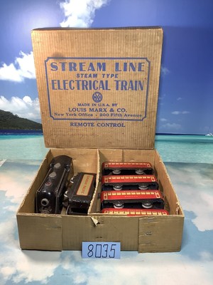 Marx Commodore Loco and Tender, (2)bogota,(2)Montclair Cars In Box | eBay