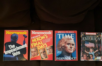 Vintage Time and Newsweek Magazines Special 1776 Dec 2001 Nixon 1974 ...