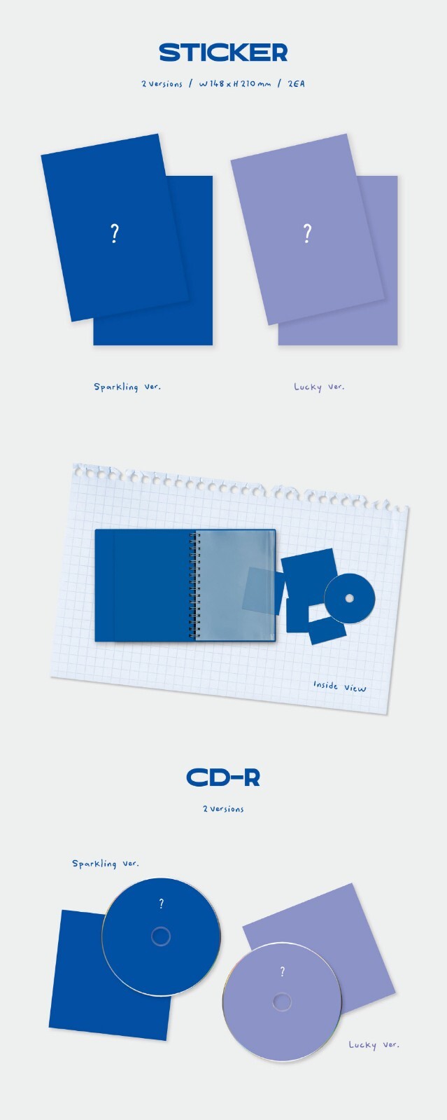 TWS - Sparkling Blue (1st Mini Album) CD+Photobook+Stickers+Polaroid ...