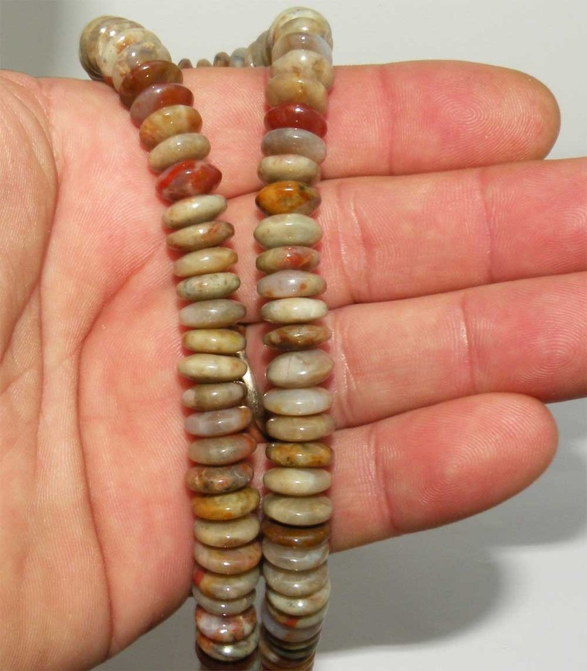 Set of 10 beads in Dinosaur Coprolite (USA - 003) | eBay