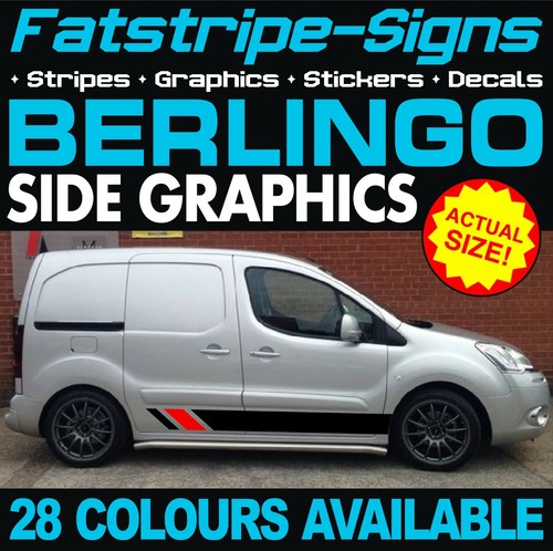 fits CITROEN BERLINGO GRAPHICS STICKERS STRIPES DECALS L1 L2 DAY VAN ...