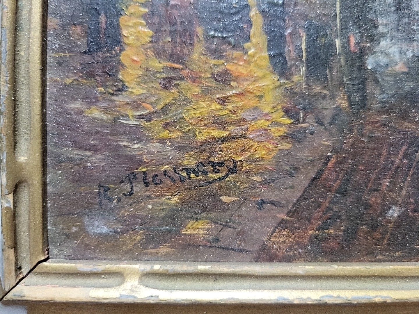 Antique Oil Painting On Board Signed Rudolf Plessner Circa 1910-1020 | eBay