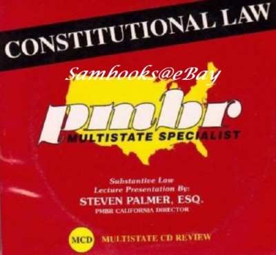 KAPLAN PMBR Bar Review CONSTITUTIONAL LAW Audio Lecture Series CD's (5 ...