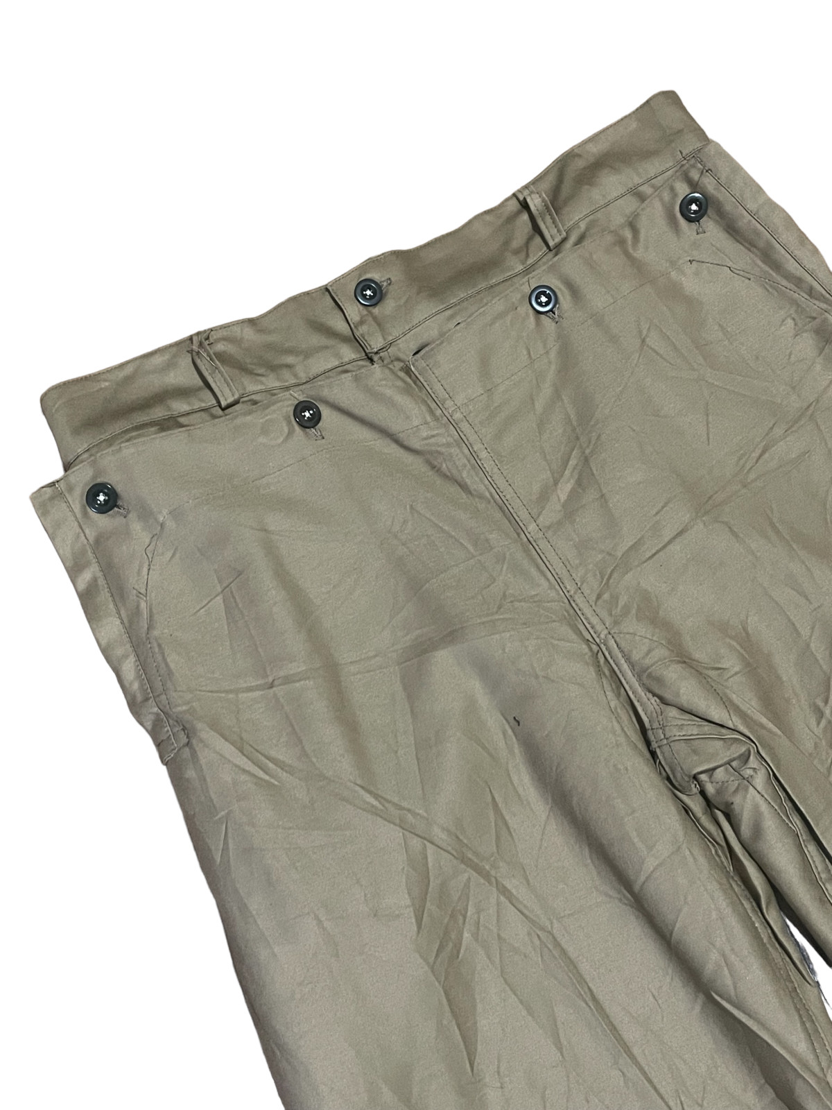 1940's-1950's Khaki European Sailor Style Work Pants - Gem