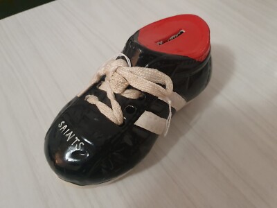 Vintage AFL VFL St Kilda Saints ceramic money box boot with plug | eBay ...