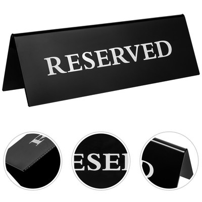 4Pcs Reserved Table Sign Acrylic Reserved Table Sign Party Table ...
