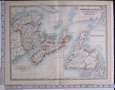 1900-Now - 1915 Atlas Of Canada Map