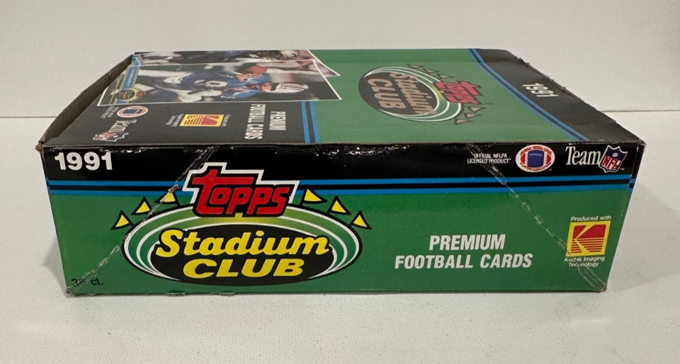 1991 TOPPS STADIUM CLUB FOOTBALL-BOX NOT SEALED- 36 WAX PACKS SEALED | eBay