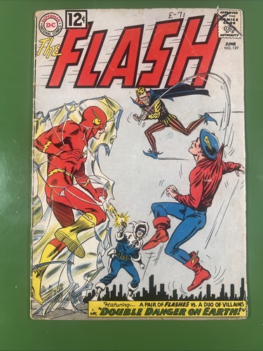 LOT OF 4 SILVER AGE FLASH COMICS! #113 #125 #129 #150 VG 1st Trickster ...