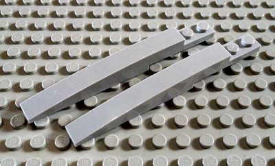 LEGO Lot of 2 Light Bluish Gray 10x1 Curved Slope Pieces | eBay