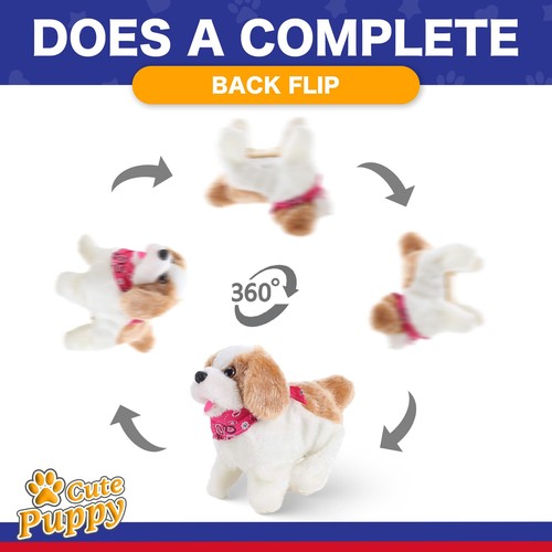 Flip Over Puppy - Battery Operated Mechanical Jumping Little Pet Dog ...