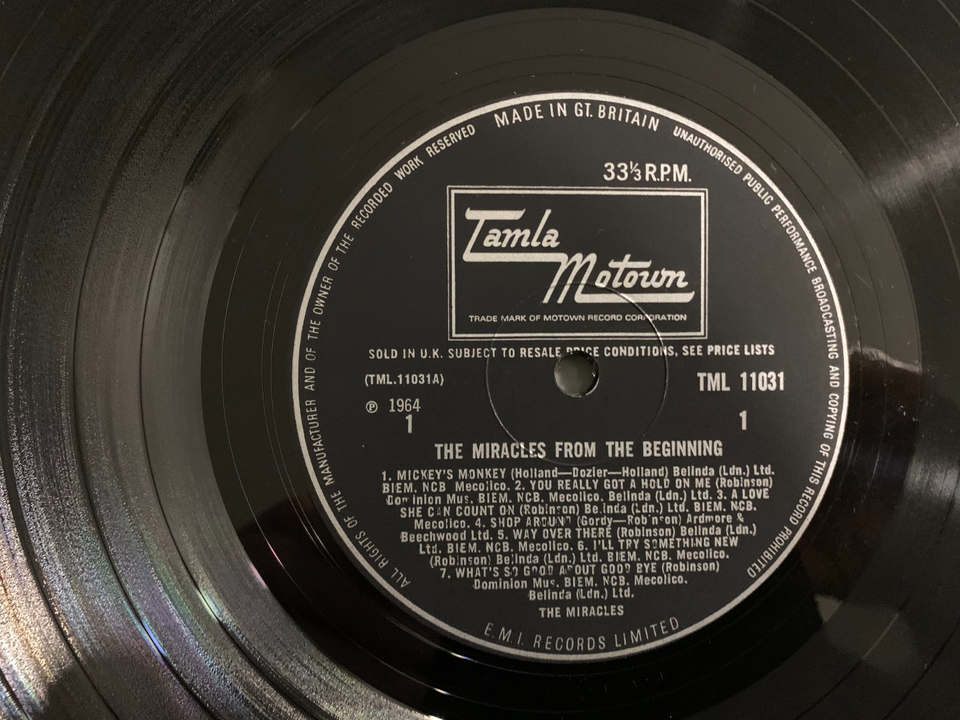THE MIRACLES..FROM THE BEGINNING..RARE UK FIRST ISSUE ALBUM..MOTOWN...TML 11031 | eBay UK
