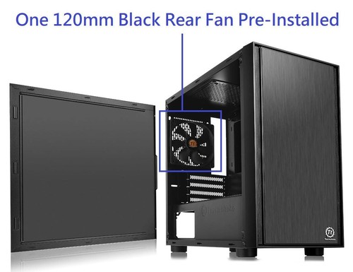 Versa H17 Black Micro ATX Mini Tower Gaming Computer Case 2.0 Edition ...