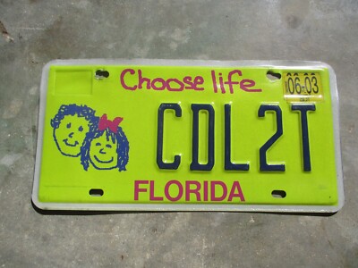 Florida 2003 Choose Life license plate # | eBay