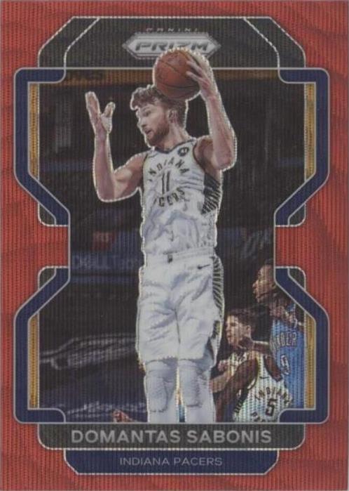 2021-22 Panini Prizm - Domantas Sabonis #183 Ruby Wave Prizm for sale ...