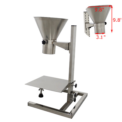 Stainless Steel Feeding Hopper with Support Stand Adjustable Height 3 ...