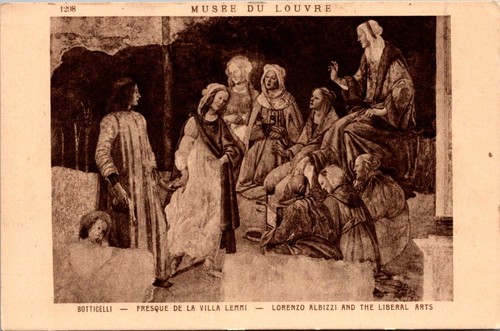 Vintage Postcard-Louvre Museum -Boticelli Fresque De La Villa Lemmi | eBay