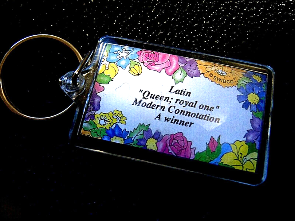 GINA Keychain Keyring Personalized Name meaning origin Queen Royal One ...