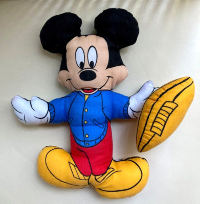 Disney Mickey Mouse Plush Doll Football Player Stuffed Animal Soft Toy ...