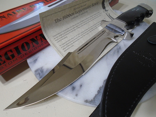 Gil Hibben Legionnaire Bowie Knife - Combat Ready, Fixed Blade with ...