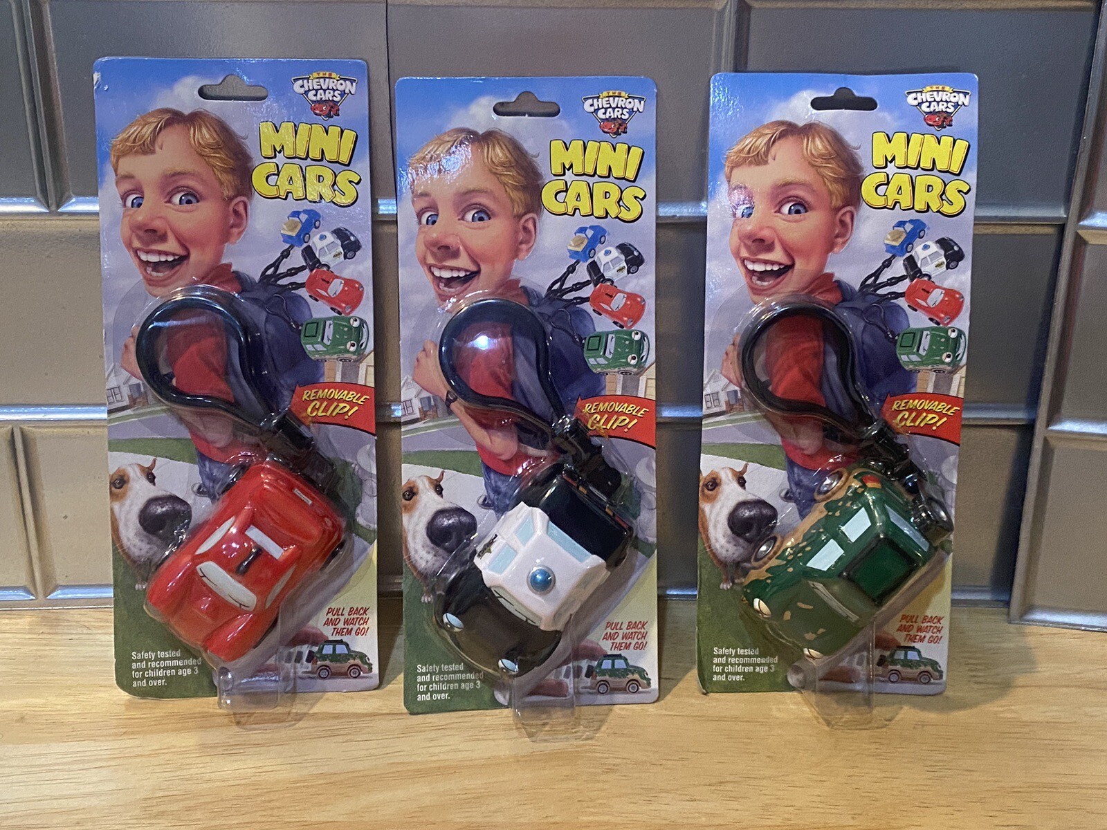 Vintage Chevron Mini Cars Clip Set of 3 Patty Patrol Freddy 4wheeler ...